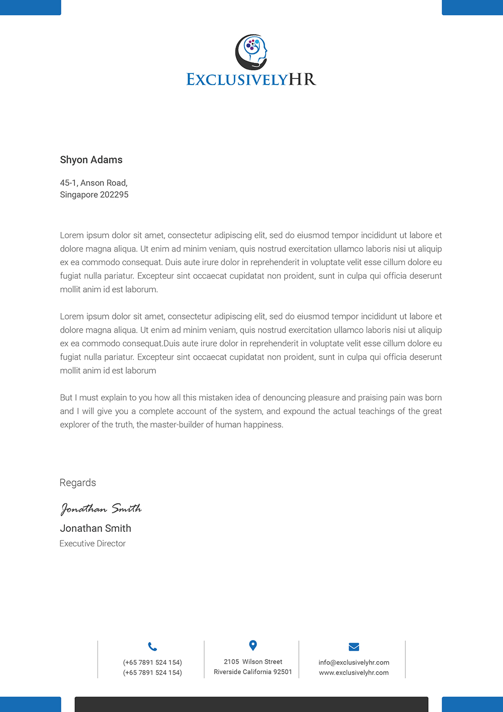 Elegant, Playful, Human Resource Letterhead Design for a Company by ...