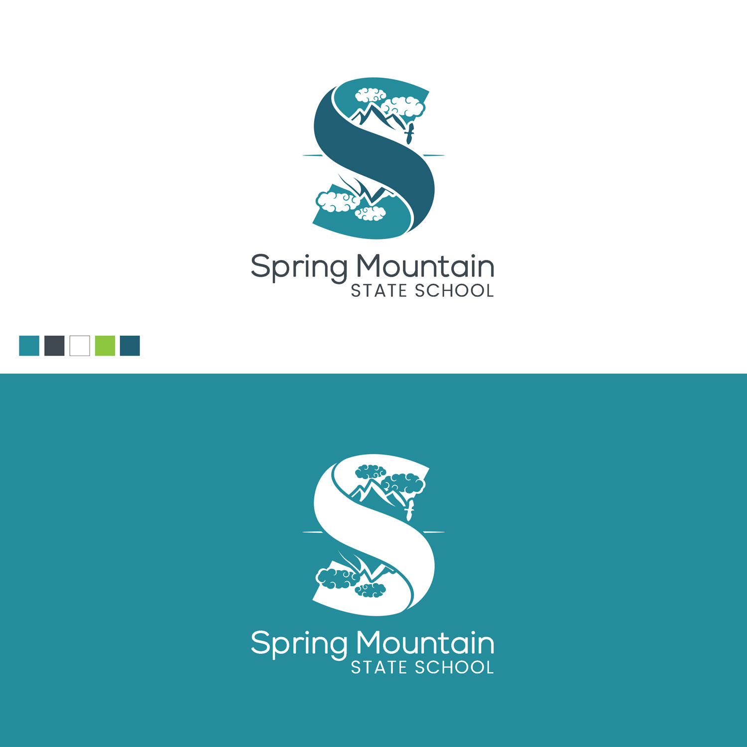 Modern, Bold Logo Design for Spring Mountain State School by owjin ...