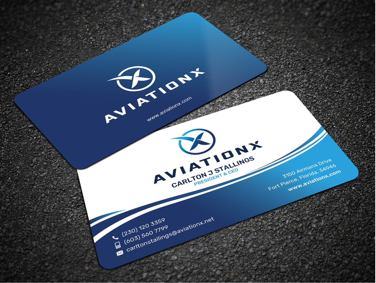 Upmarket, Bold, Aviation Business Card Design for a Company by ...