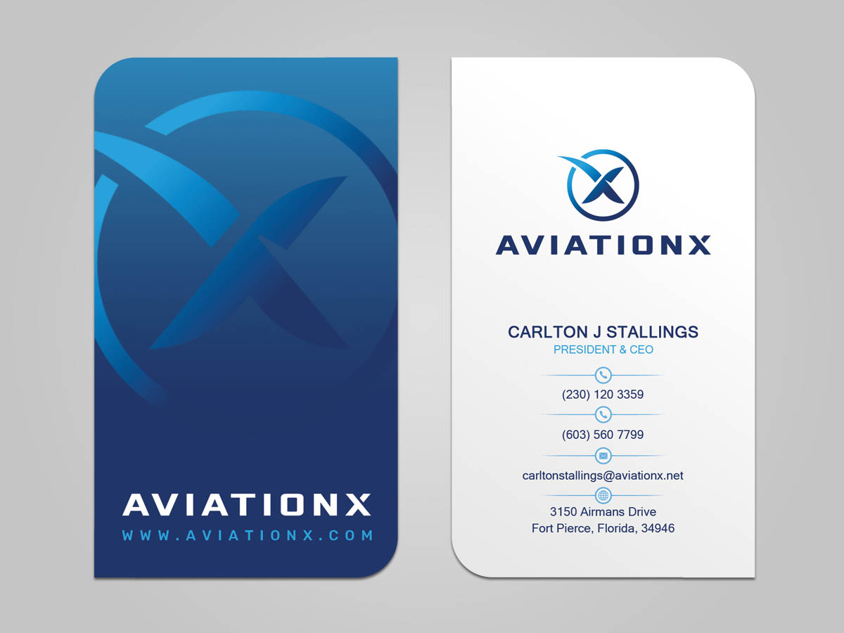Upmarket, Bold, Aviation Business Card Design for a Company by ...