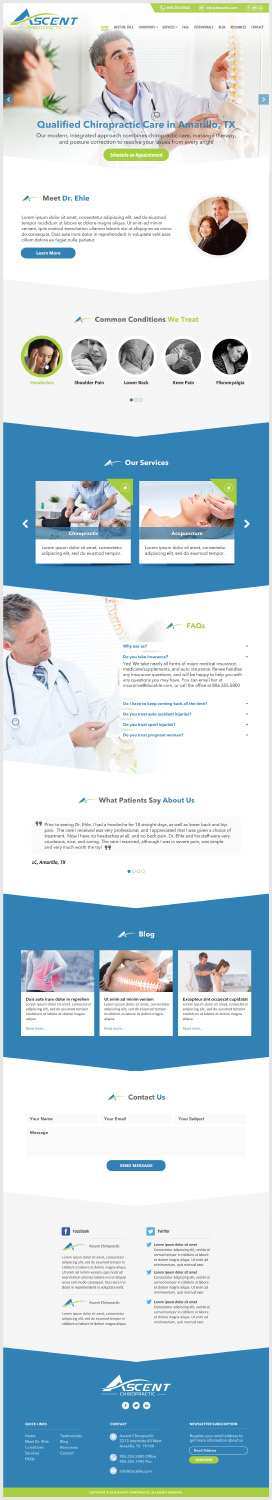 Upmarket, Bold, Health Care Web Design for a Company by -Marc- | Design ...