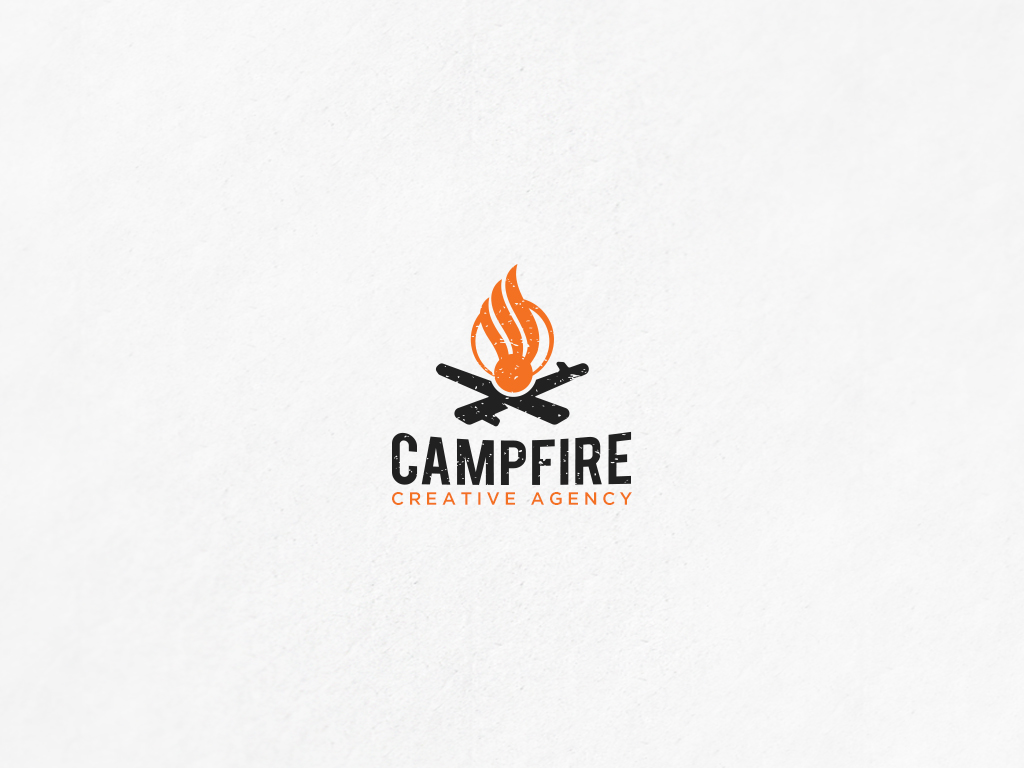 Masculine, Bold Logo Design for Campfire Creative Agency by JohnM. | Design #19610872