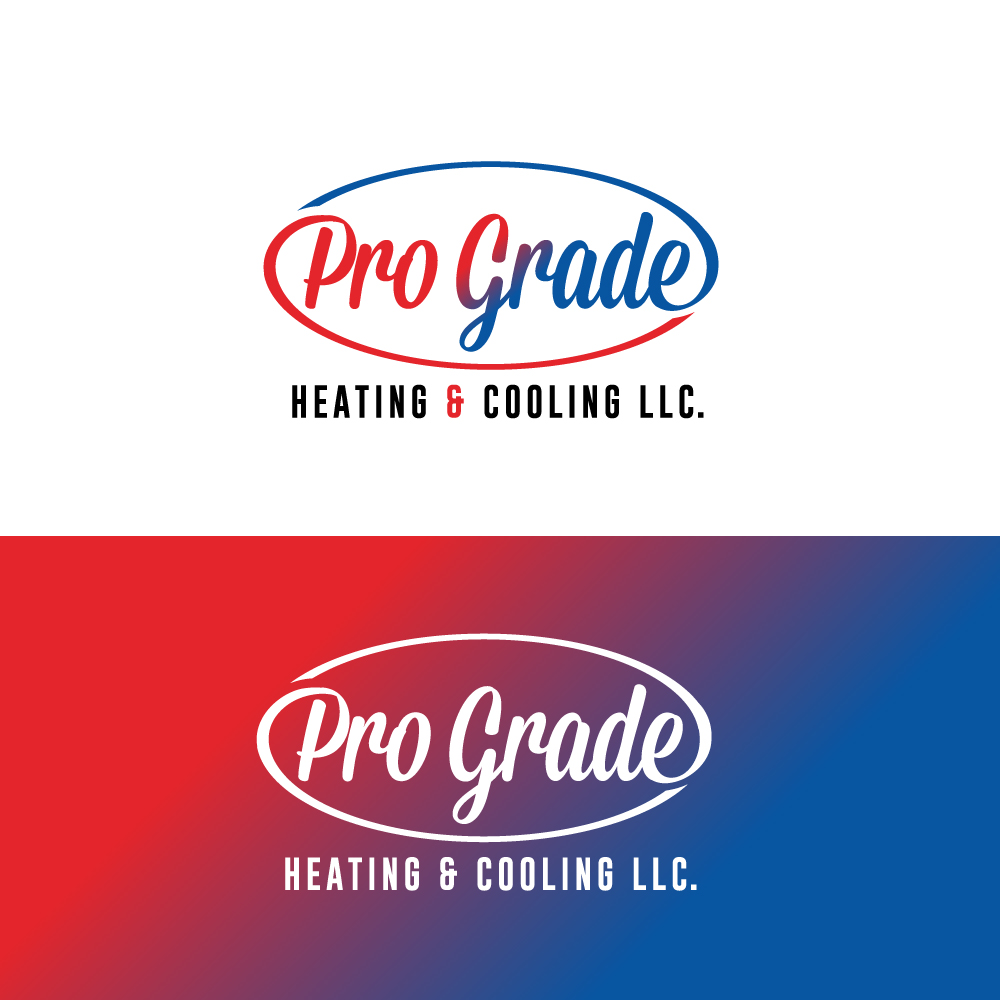 Bold, Playful Logo Design for Pro Grade Heating & Cooling llc. by Sujit ...