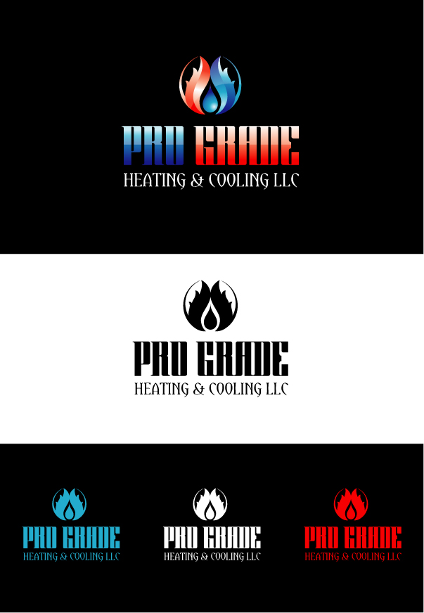 Bold, Playful Logo Design for Pro Grade Heating & Cooling llc. by ...