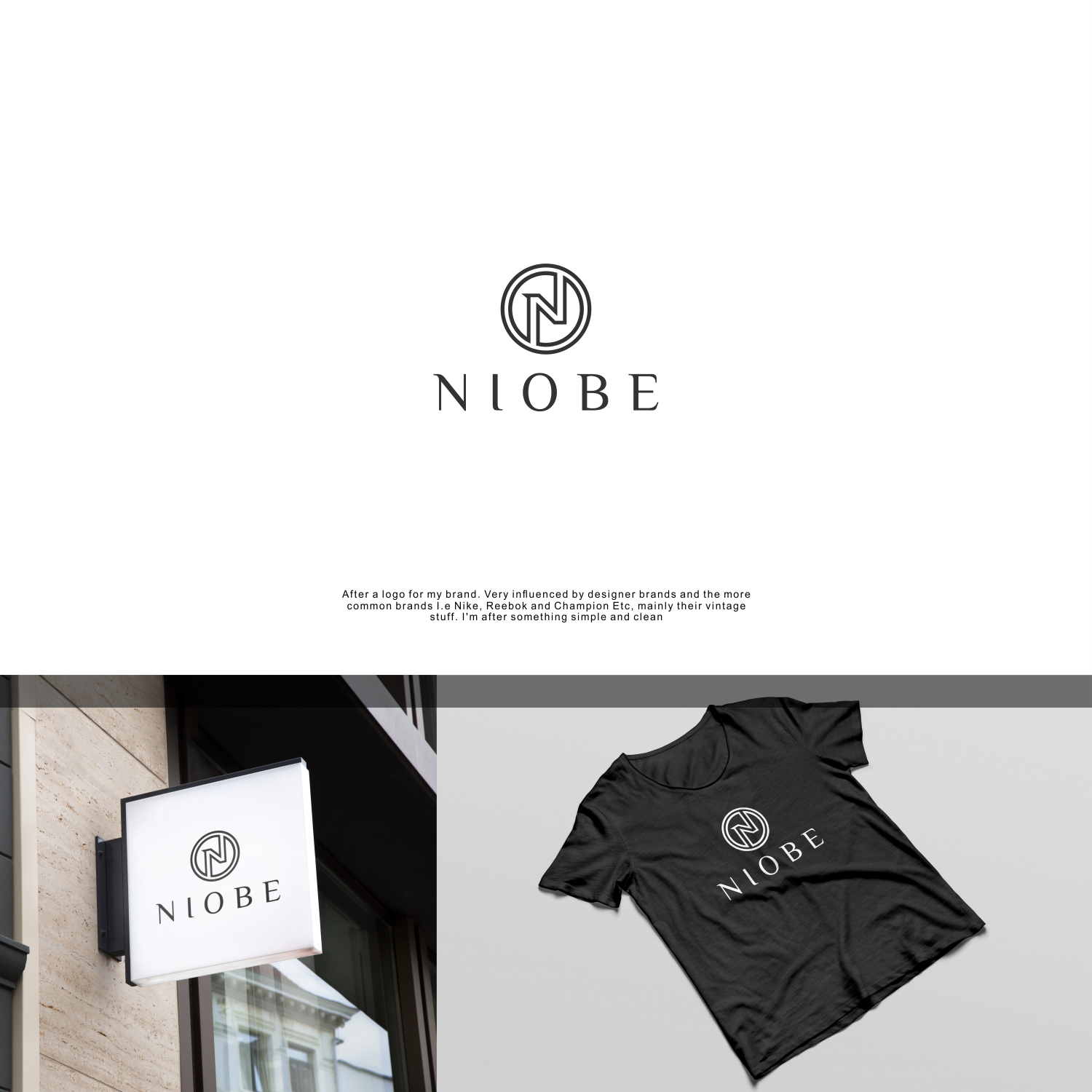 Professional, Masculine, Clothing Logo Design for Niobe by papo 2 ...