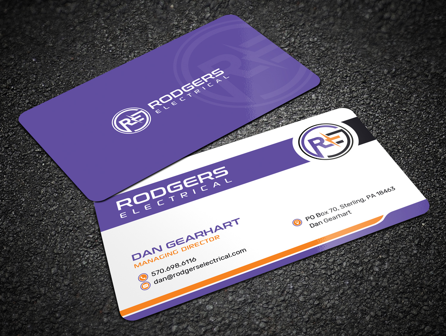 Modern, Serious, Electrical Business Card Design for our name or just ...