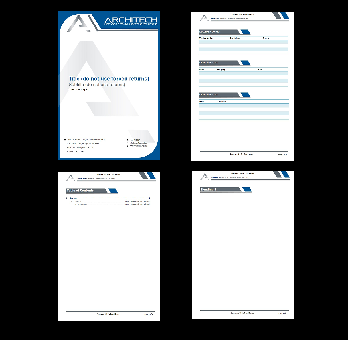 Elegant, Modern Word Template Design for a Company by DipayanRoy ...