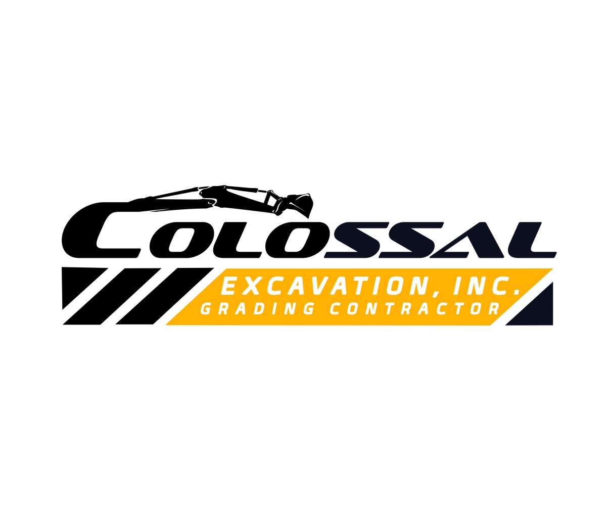 Bold, Modern Logo Design for Colossal excavation, inc. Grading ...