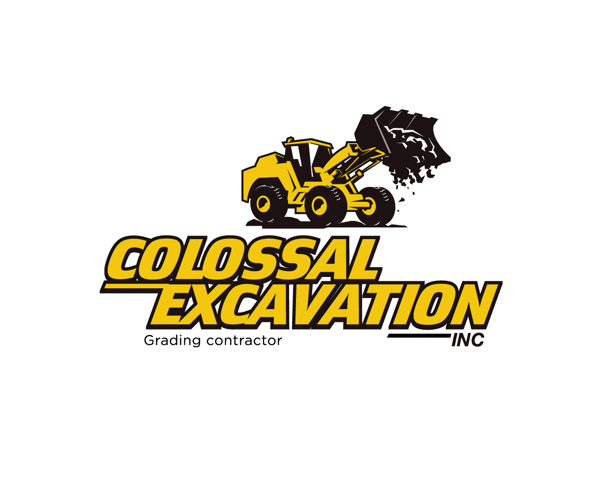 Bold, Modern Logo Design for Colossal excavation, inc. Grading ...