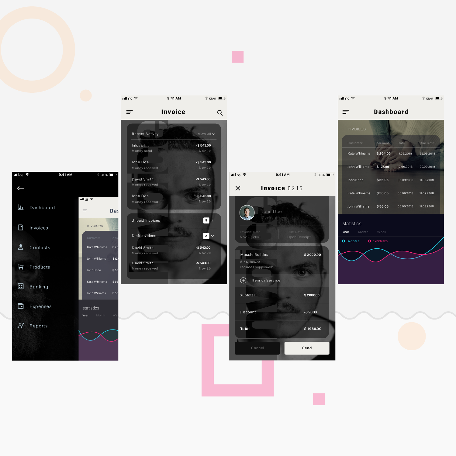 Upmarket, Modern, Small Business App Design for a Company by Rikidesign ...