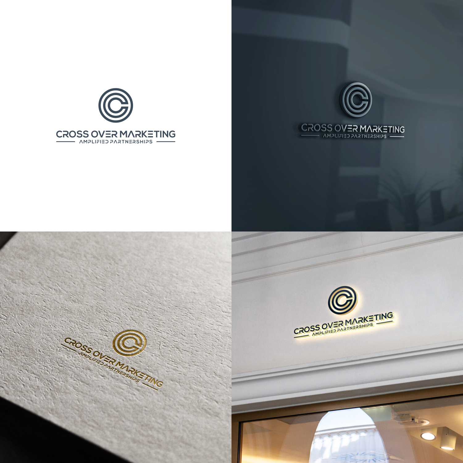 Logo Design for Main text line of logo = Cross Over Marketing secondary ...
