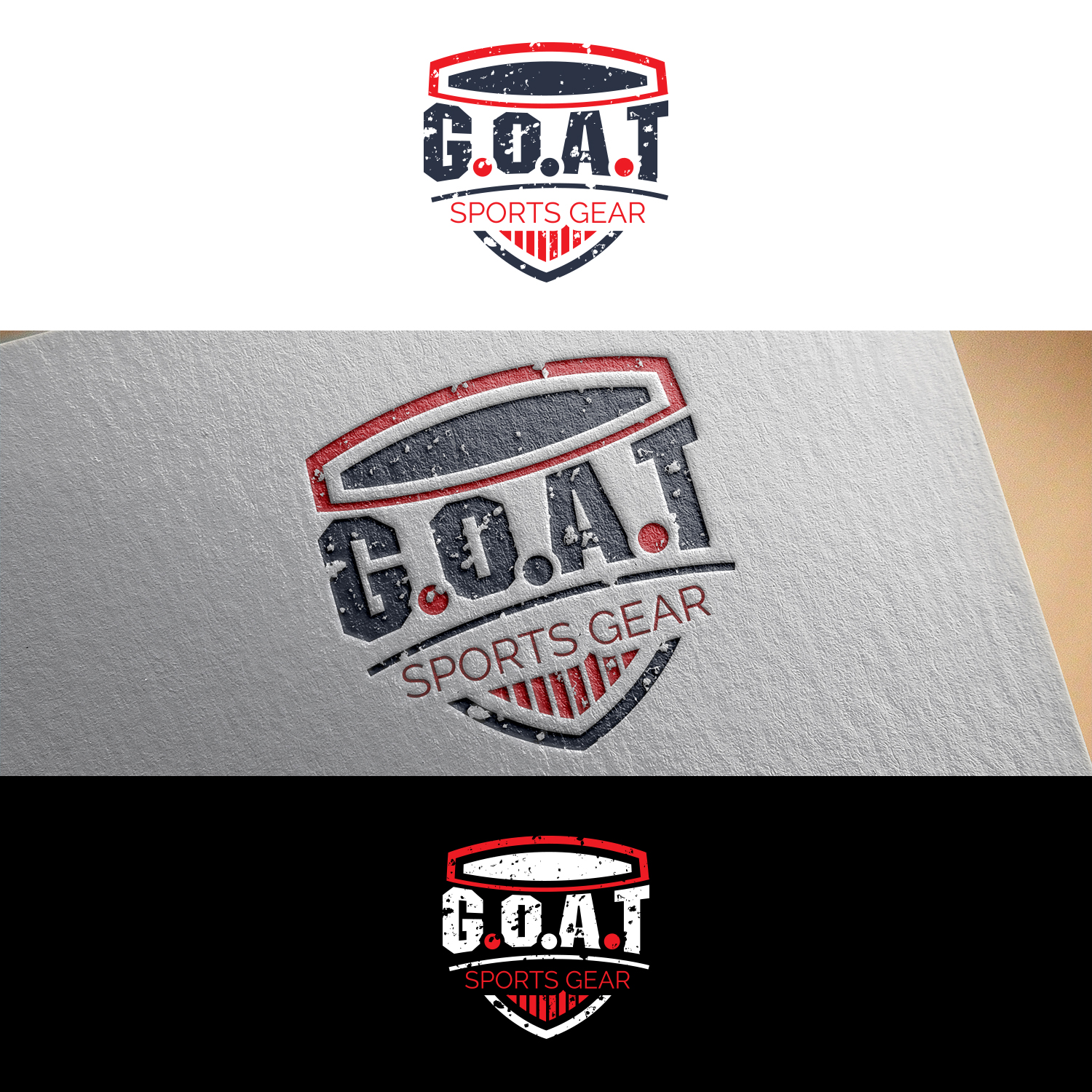 Bold, Serious, Sporting Good Logo Design for G.O.A.T SPORTS GEAR by ...