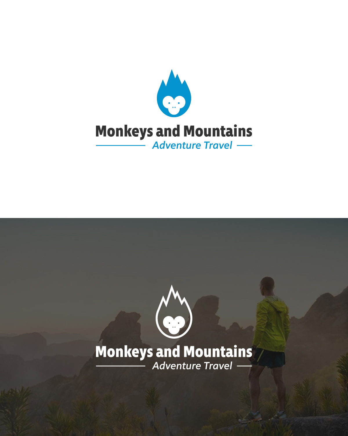 Playful, Modern, Travel Agent Logo Design for “Monkeys and Mountains ...