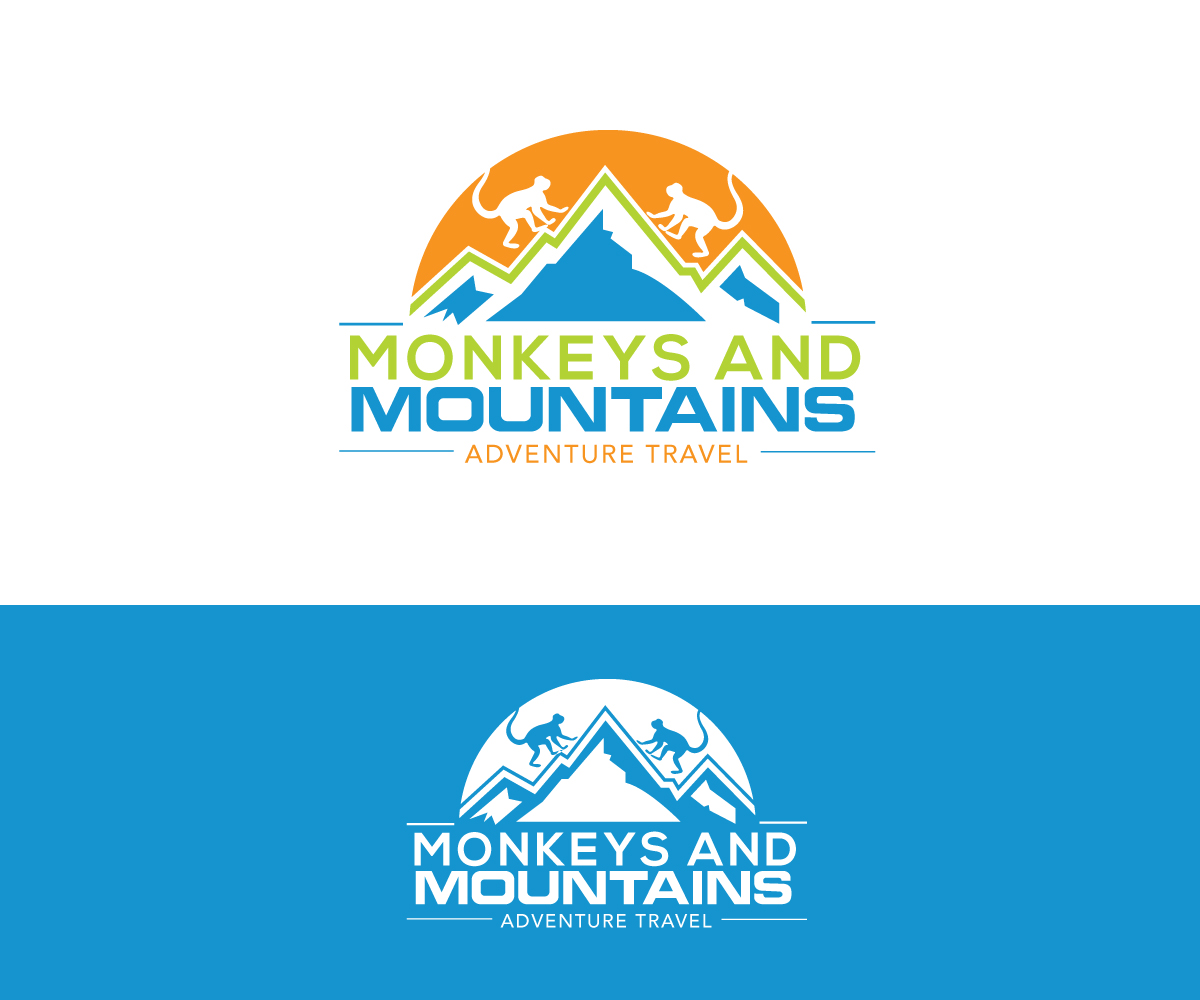 Playful, Modern, Travel Agent Logo Design for “Monkeys and Mountains ...