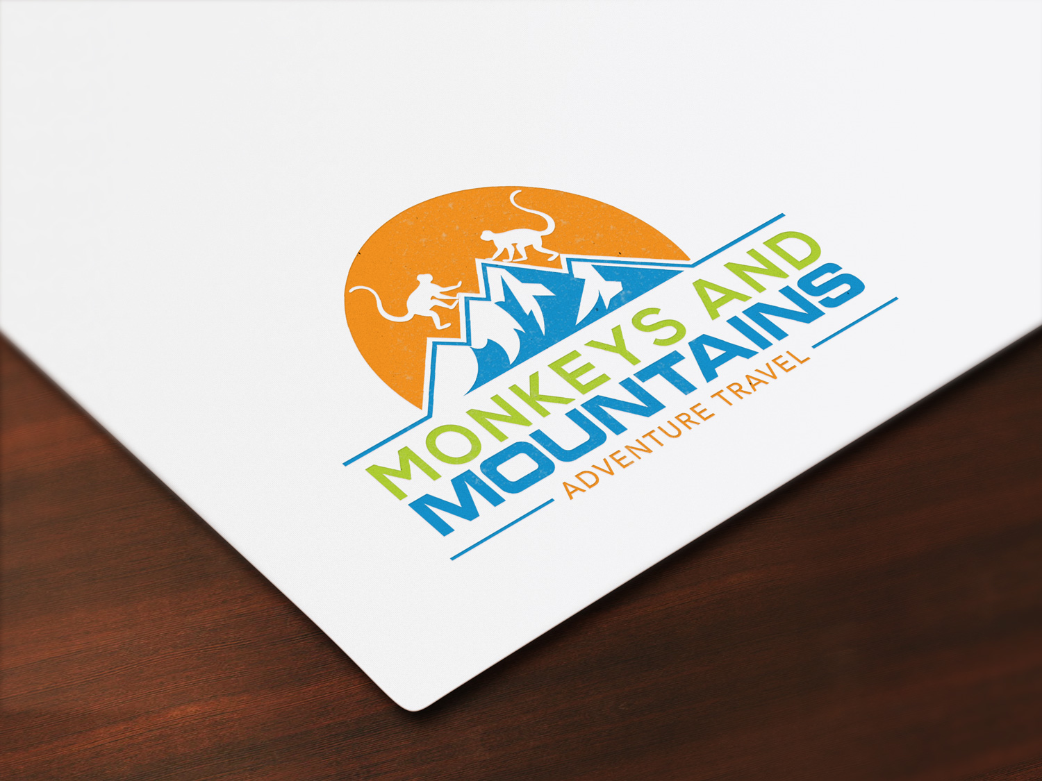 Playful, Modern, Travel Agent Logo Design for “Monkeys and Mountains ...