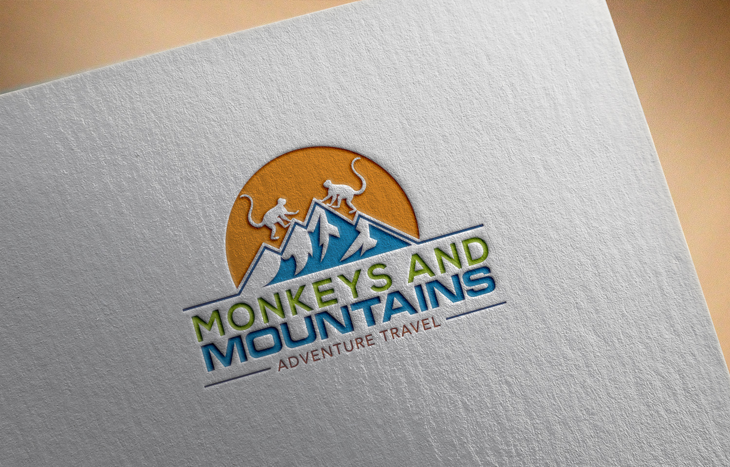 Playful, Modern, Travel Agent Logo Design for “Monkeys and Mountains ...
