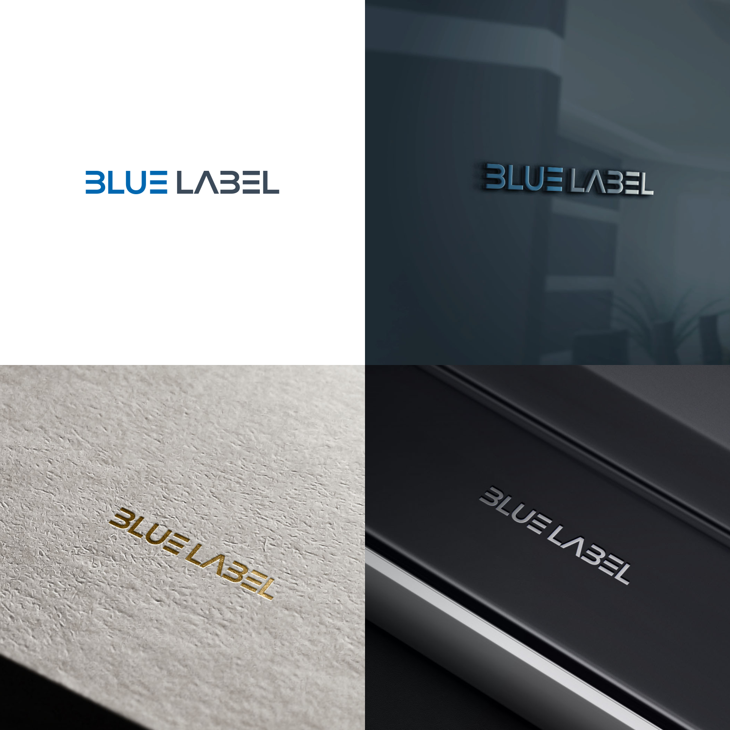 Serious, Conservative, Entertainment Logo Design for Blue Label by ...