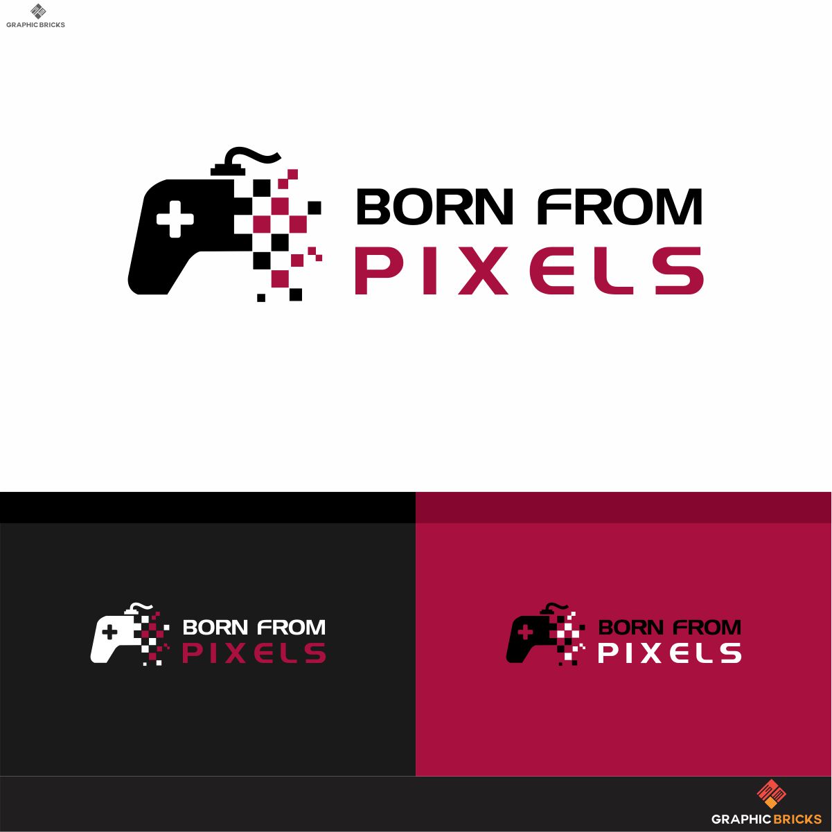 Bold, Modern, Games Logo Design for Born From Pixels by Graphic Bricks ...