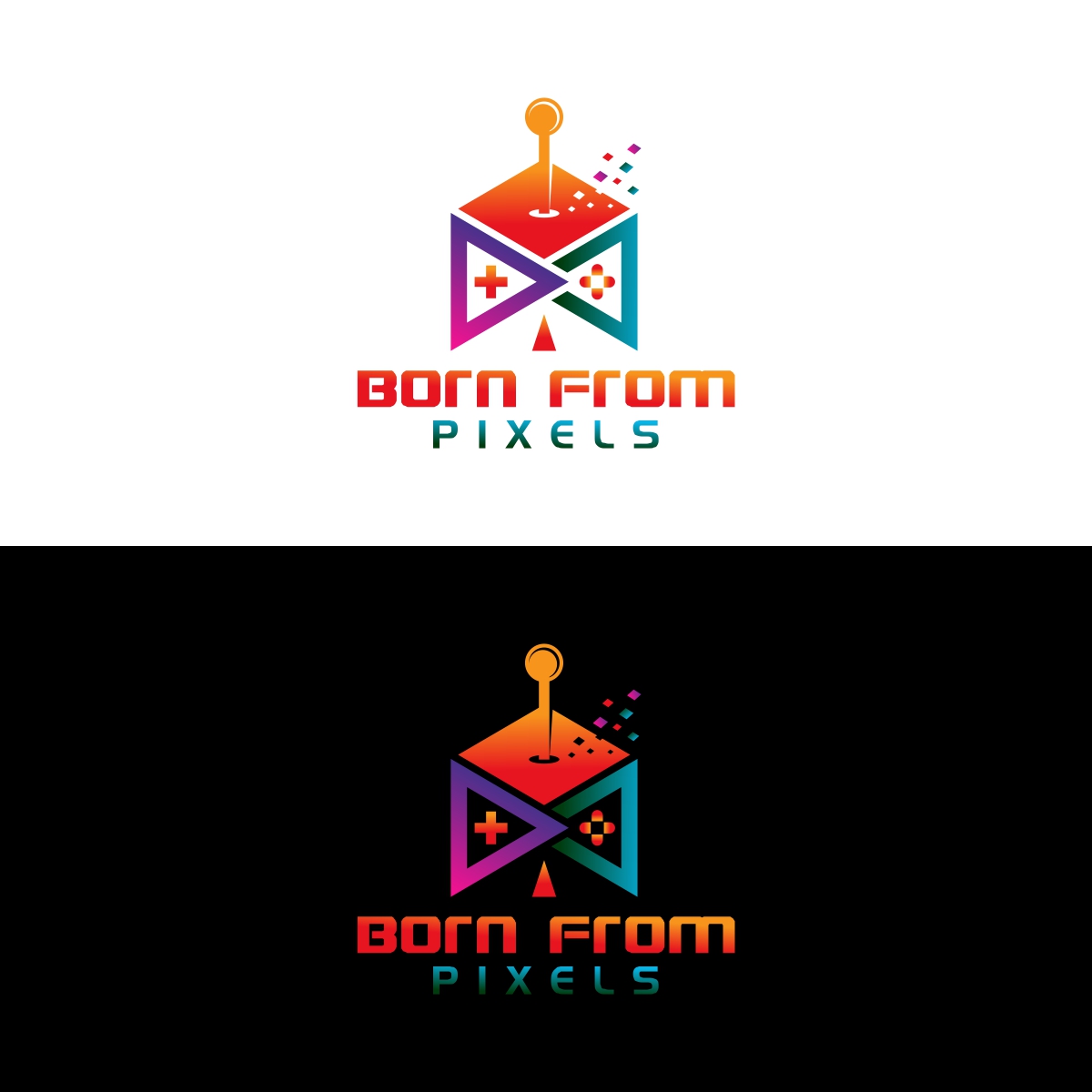 Bold, Modern, Games Logo Design for Born From Pixels by DesignLima ...