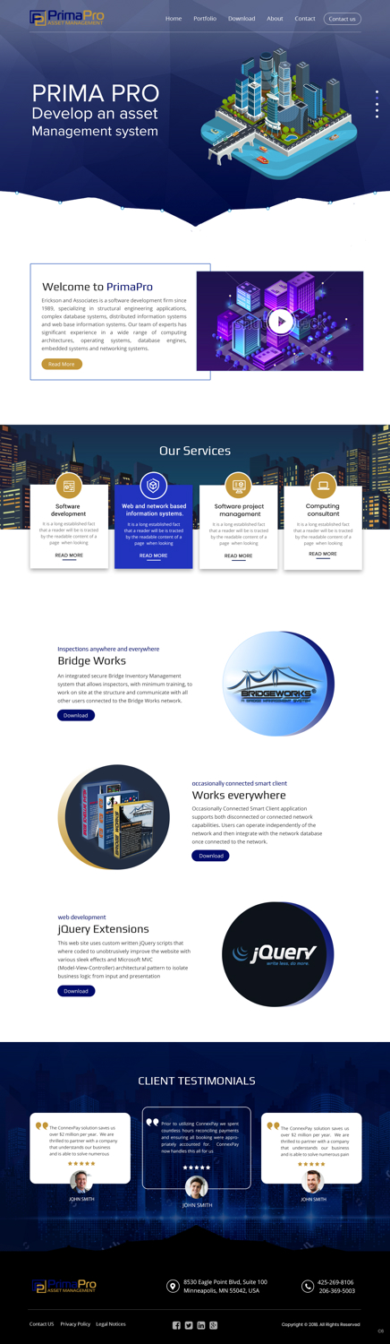 Professional, Modern Web Design for a Company by pb | Design #19736685