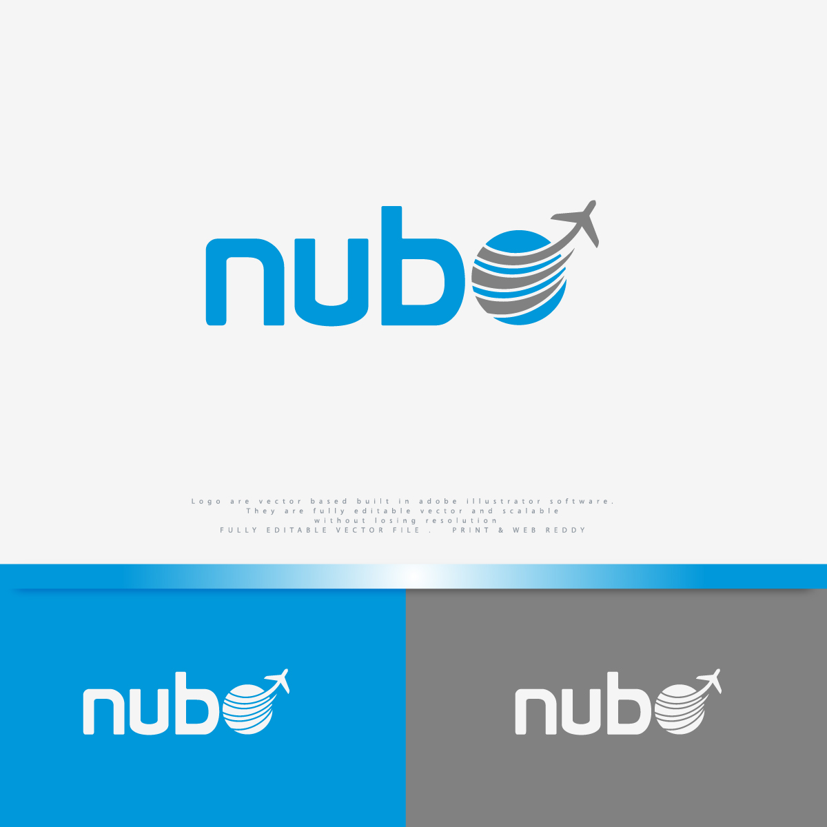 Modern, Playful, Travel Industry Logo Design for nubo by Red Chile ...