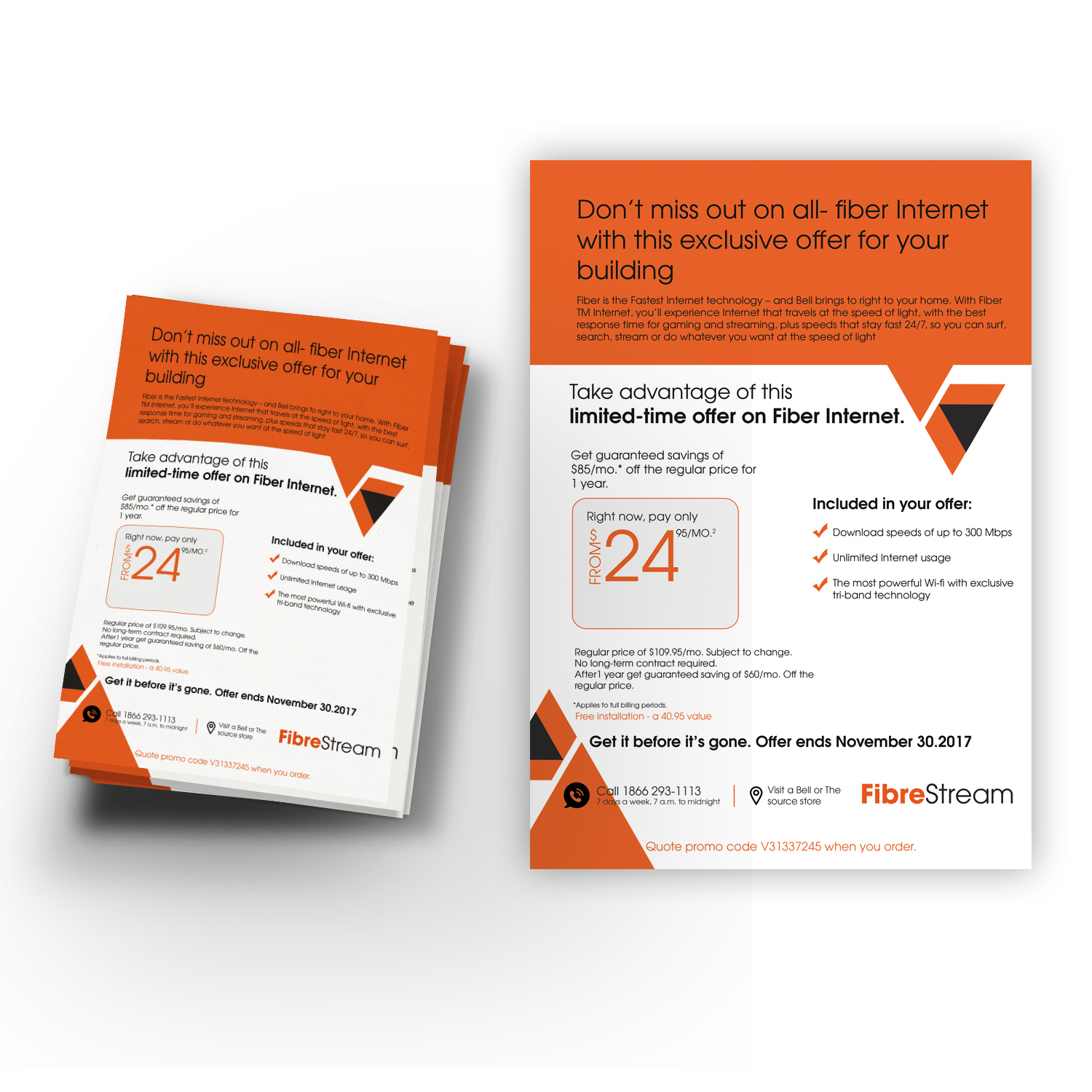 Professional, Bold, Telecommunications Flyer Design for a Company by ...