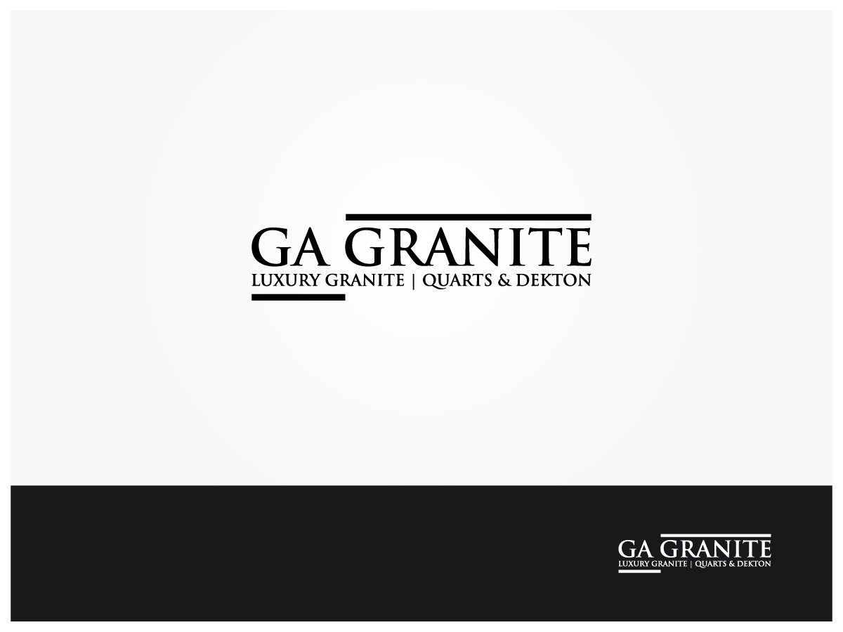 Upmarket, Elegant Logo Design for GA Granite - Luxury Granite, Quarts ...