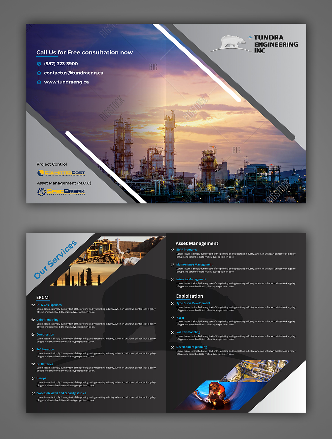 Professional, Serious, Oil And Gas Exploration Flyer Design for a ...