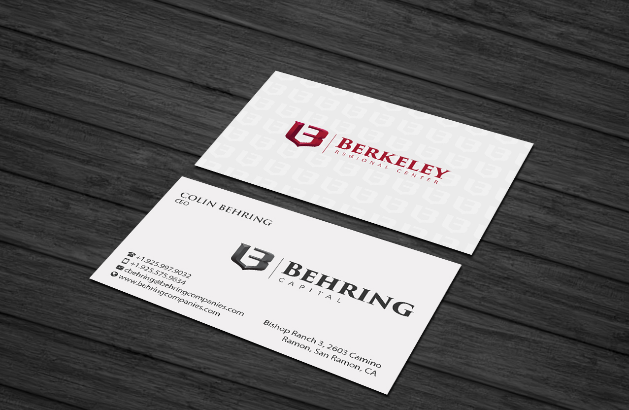 Upmarket, Elegant, Finance Business Card Design for Behring Co. by ...