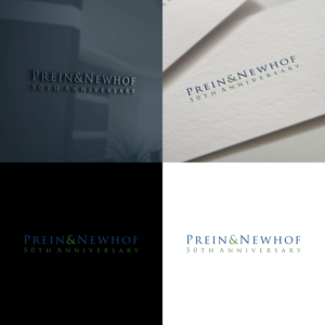 Prein&Newhof Anniversary Logo | 33 Logo Designs for Prein& "50th ...