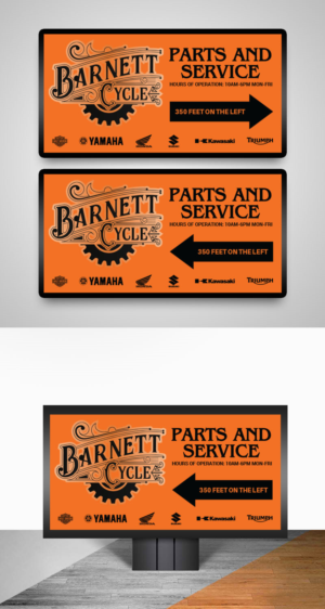 Motorcycle Signage | 3 Custom Motorcycle Signage Designs