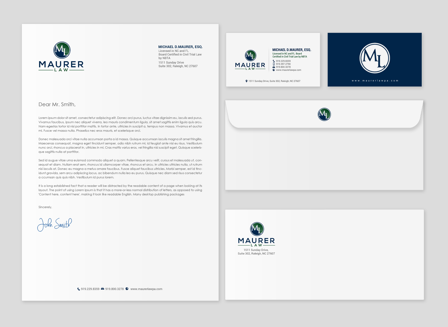 Elegant, Masculine, Law Firm Stationery Design for a Company by ...