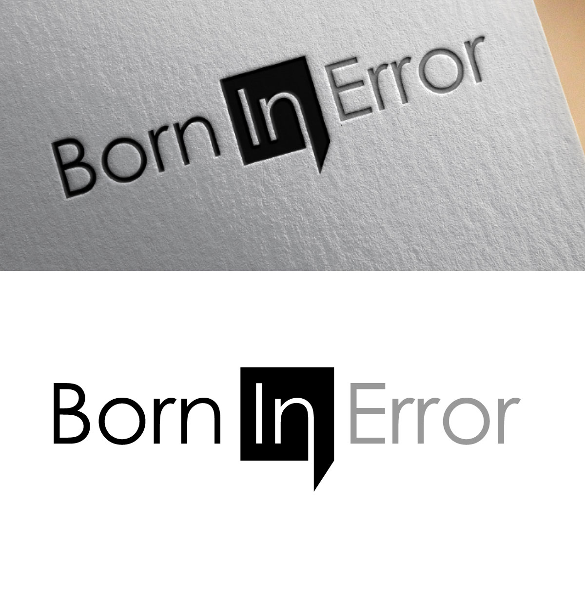 Bold, Serious, Clothing Logo Design for Born In Error by gygantic ...