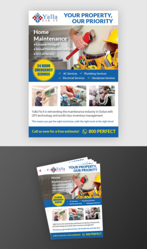 Professional, Bold, Property Maintenance Flyer Design for a Company by aspiremedia | Design ...