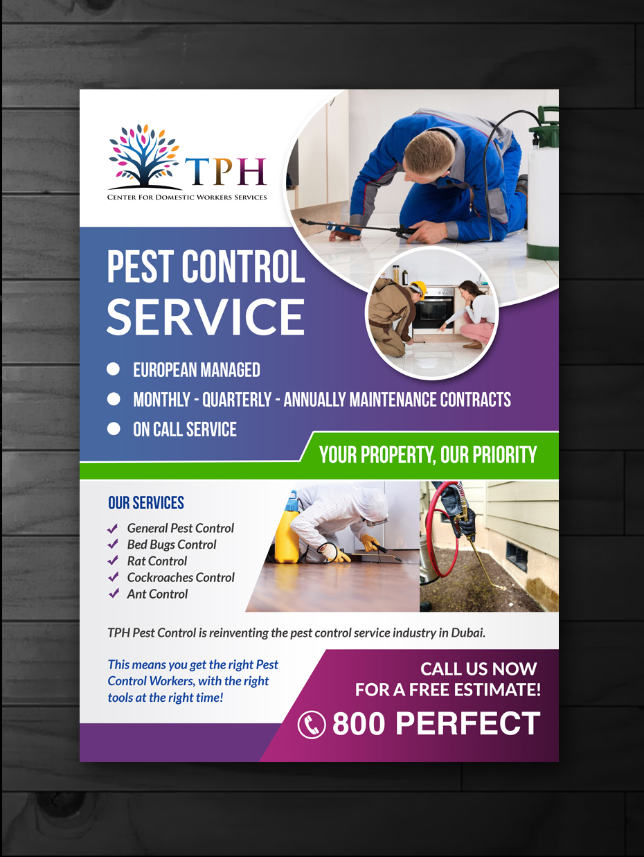 Professional, Bold, Property Maintenance Flyer Design for a Company by innovative earth | Design ...