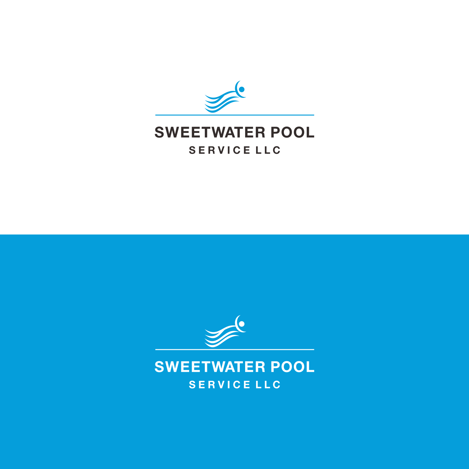 Professional, Upmarket Logo Design for Sweetwater Pool Service LLC by ...