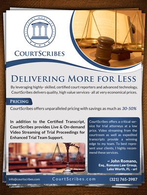 Court Flyers | 6 Custom Court Flyer Designs