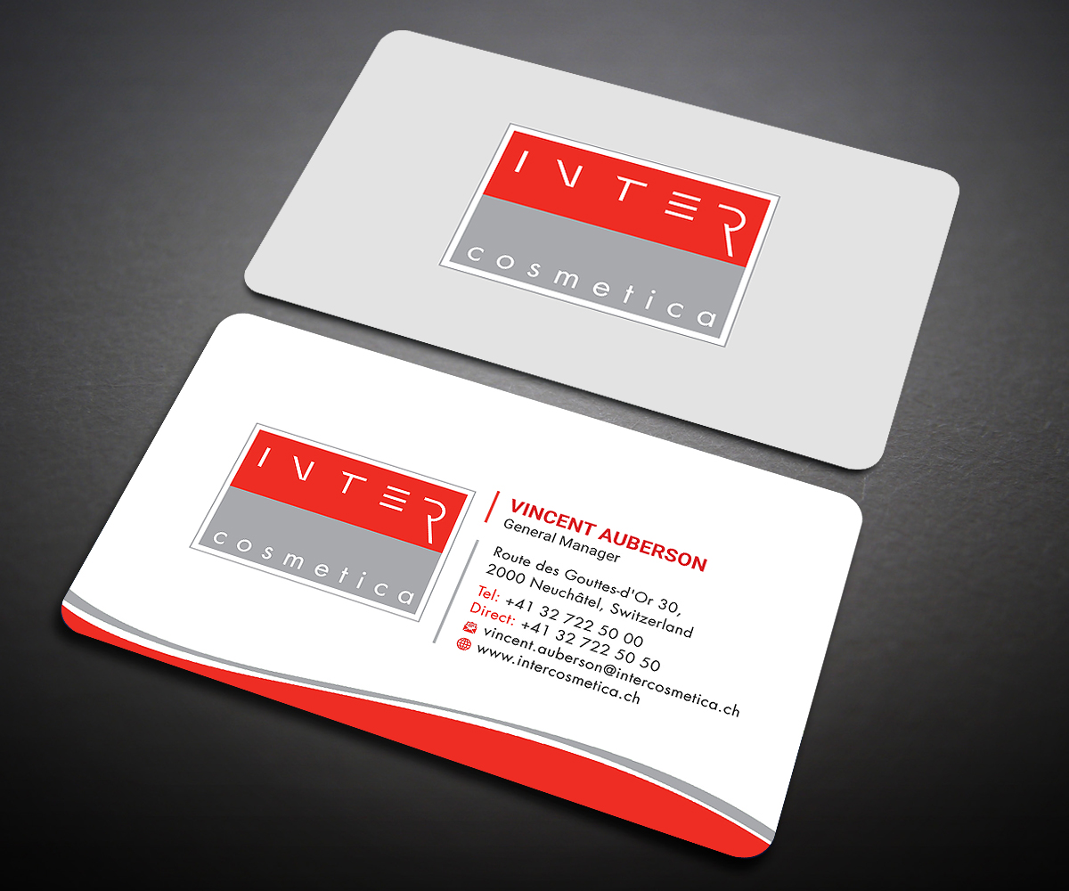 Modern, Professional, Cosmetics Business Card Design for Intercosmetica ...