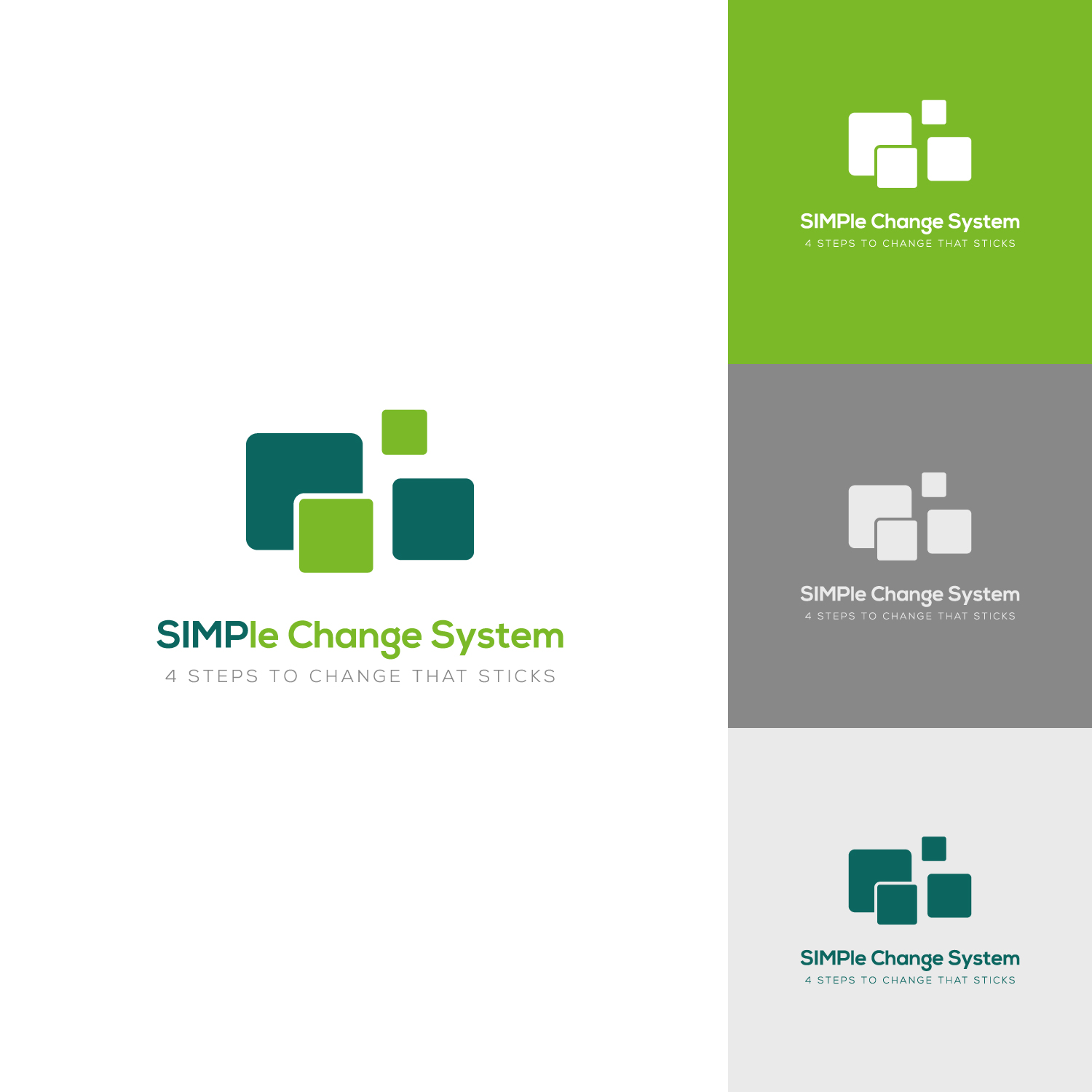 Bold, Upmarket Logo Design for SIMPle Change System (tag line is 4 ...