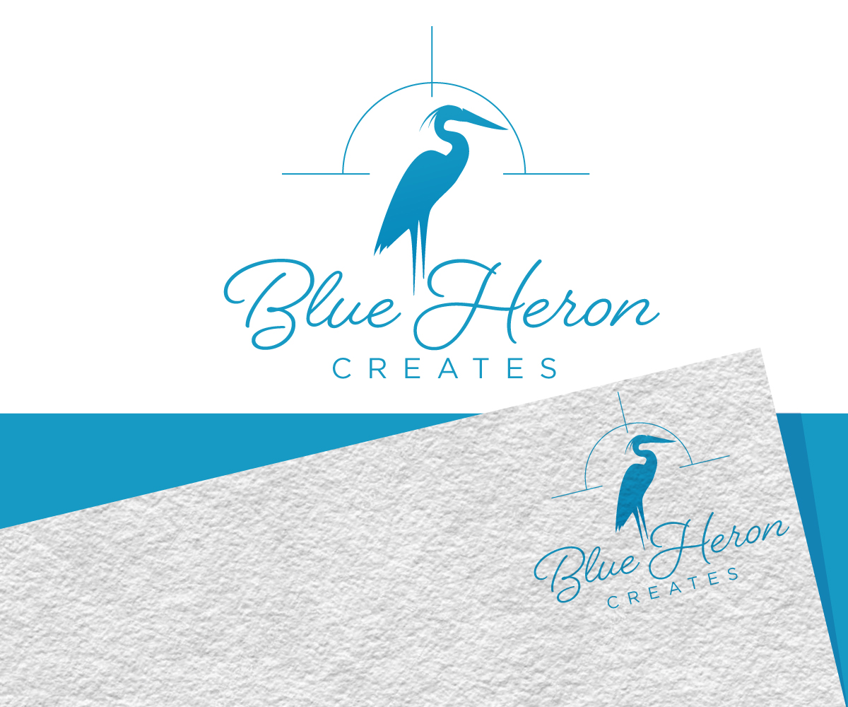 Bold, Traditional, Photographer Logo Design for Blue Heron Creates by ...