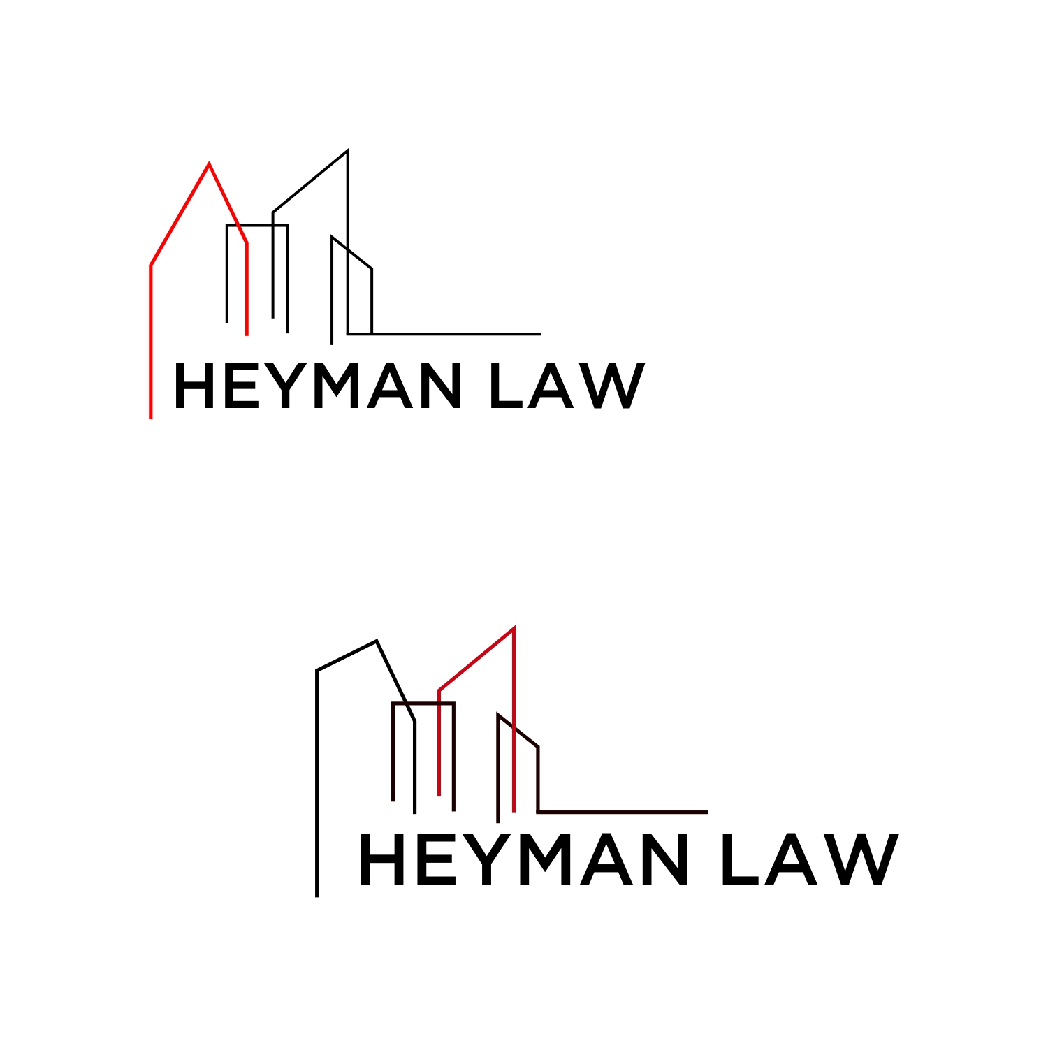 Bold, Serious, Law Firm Logo Design for Heyman Law by SH Designs ...