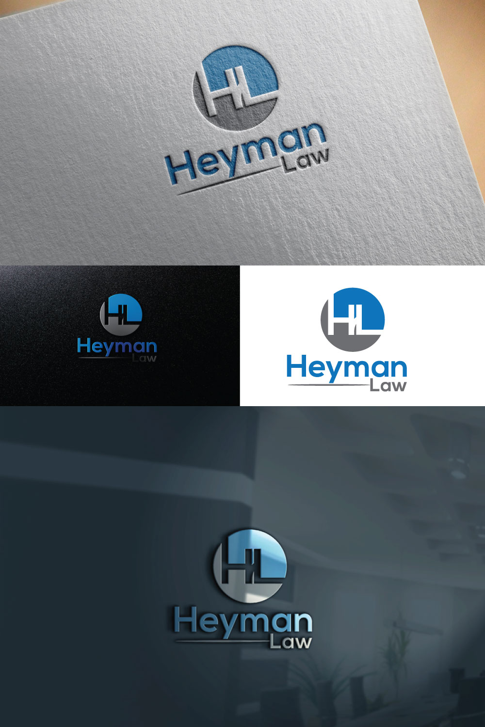Bold, Serious, Law Firm Logo Design for Heyman Law by Bismillahir ...