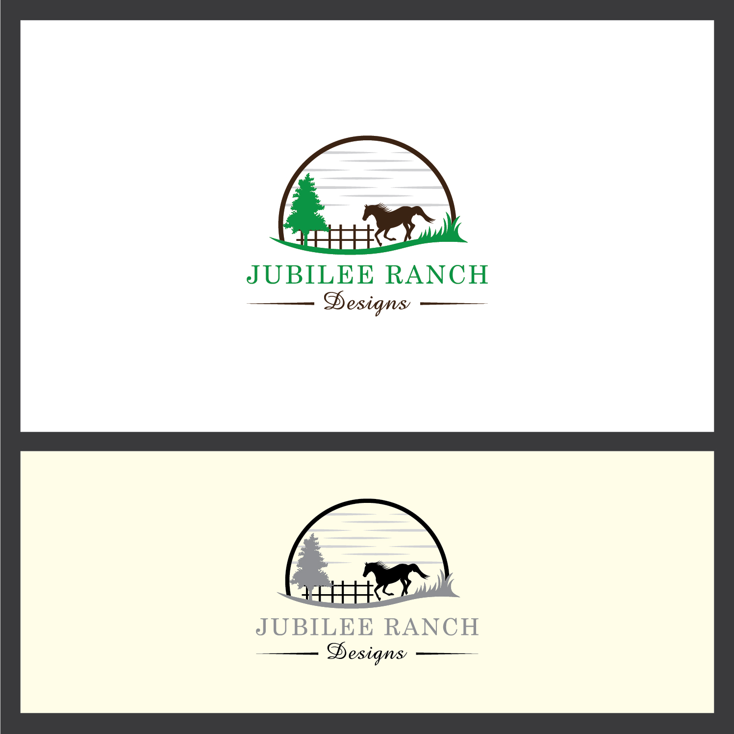 Logo Design for Jubilee Ranch Designs by Deziners Zone | Design #20036776