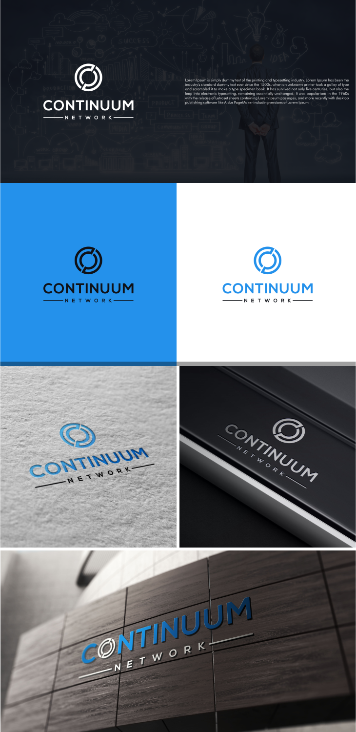 Elegant, Playful Logo Design for Continuum Network by Jroeh_Studio ...