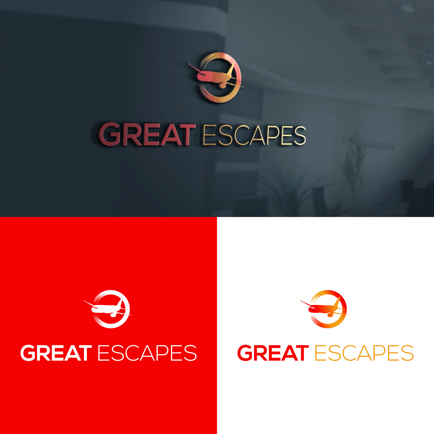 Playful, Modern, Travel Agent Logo Design for Great Escapes by tejo ...
