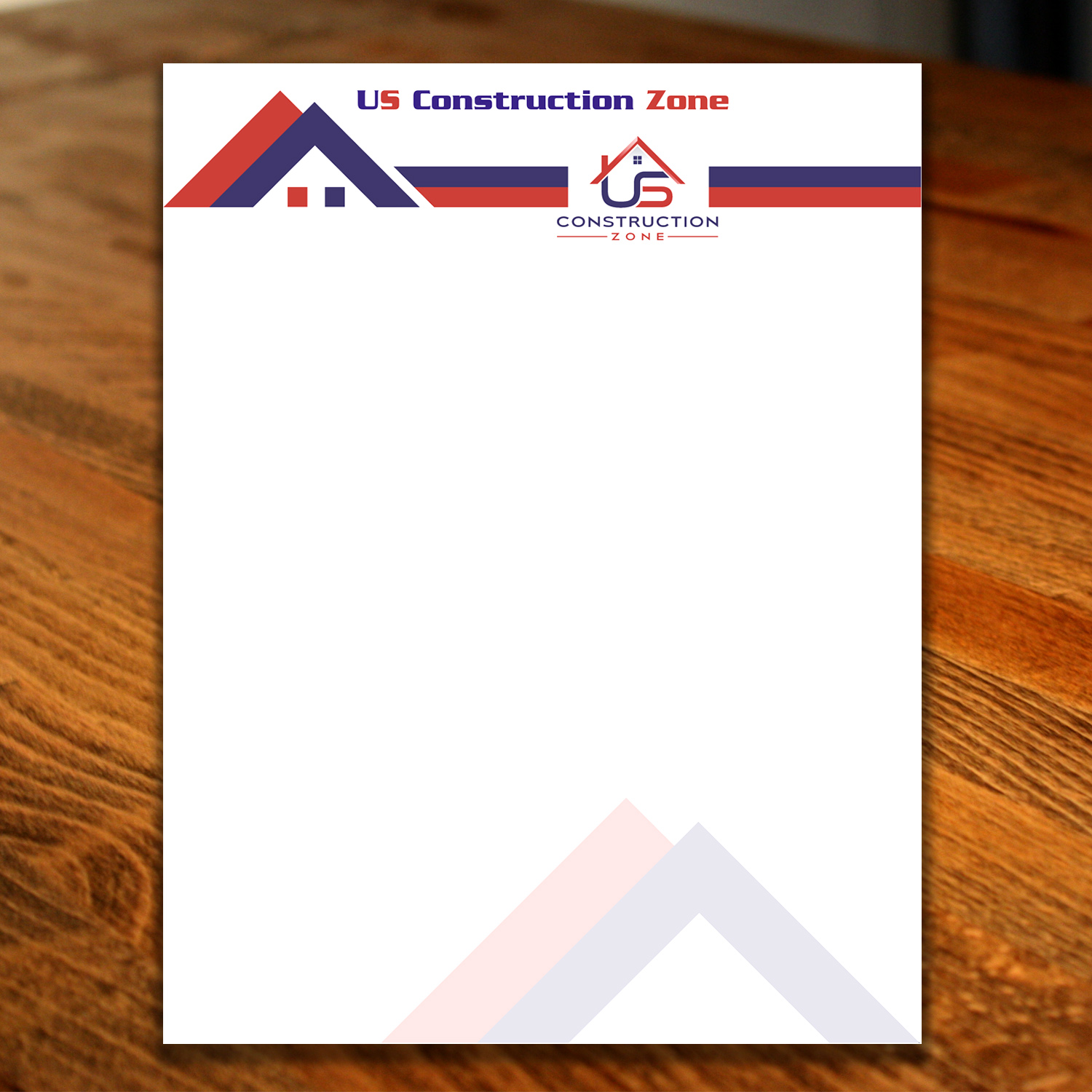 Construction Company Letterhead Template