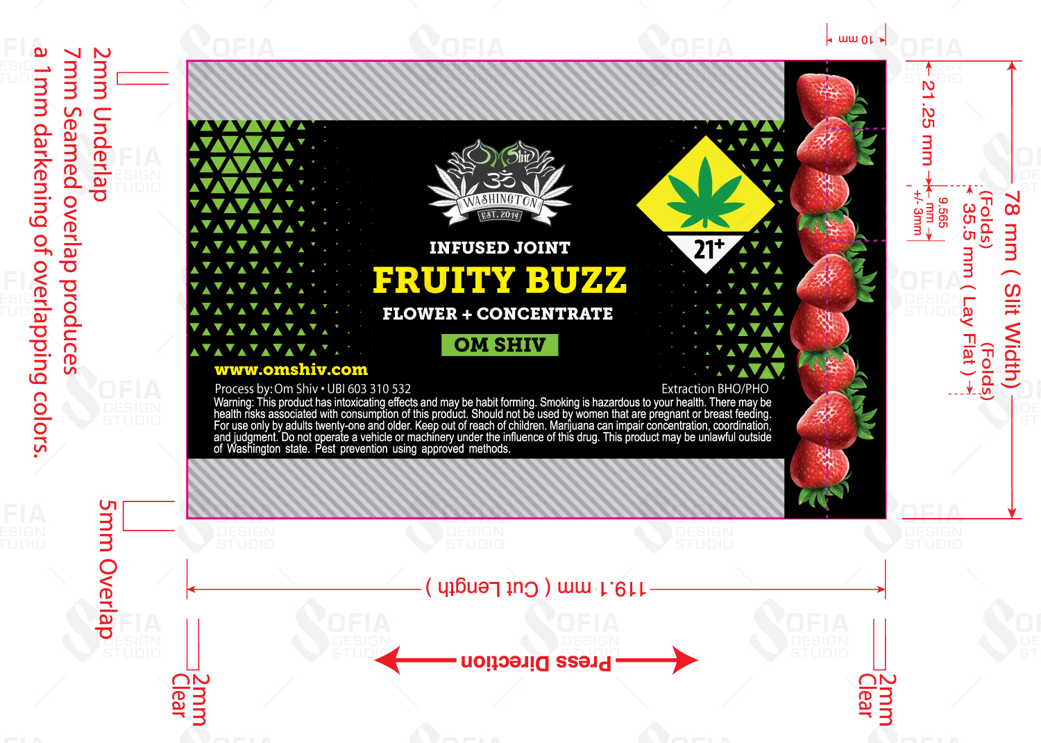 Modern, Professional, Cannabis Label Design for Om Shiv by ...