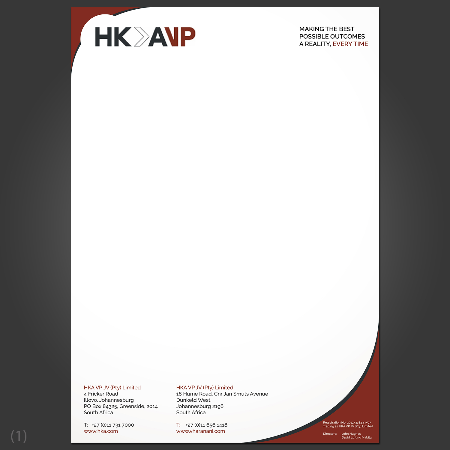 Construction Company Letterhead Format In Word Printable Templates