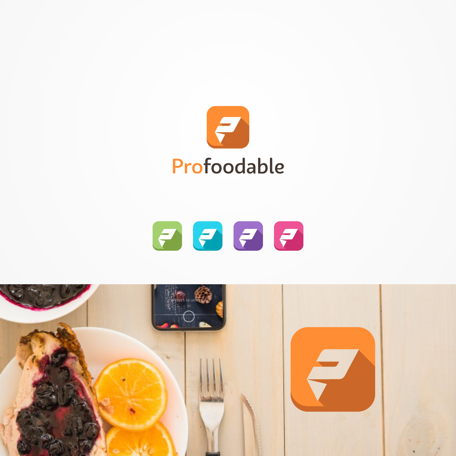 Elegant, Playful Logo Design for Profoodable by MMHE_Design | Design ...