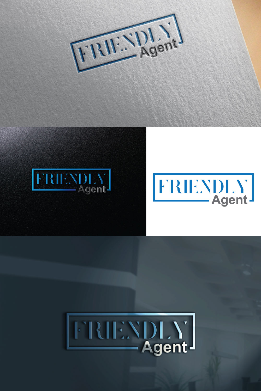 Logo Design for Friendly Agent by Bismillahir Rahmanir Rahim | Design ...